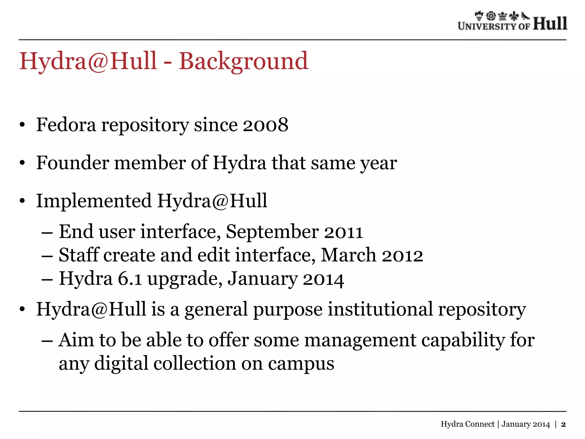 Hydra Connect lightening talk Jan14 | PPT