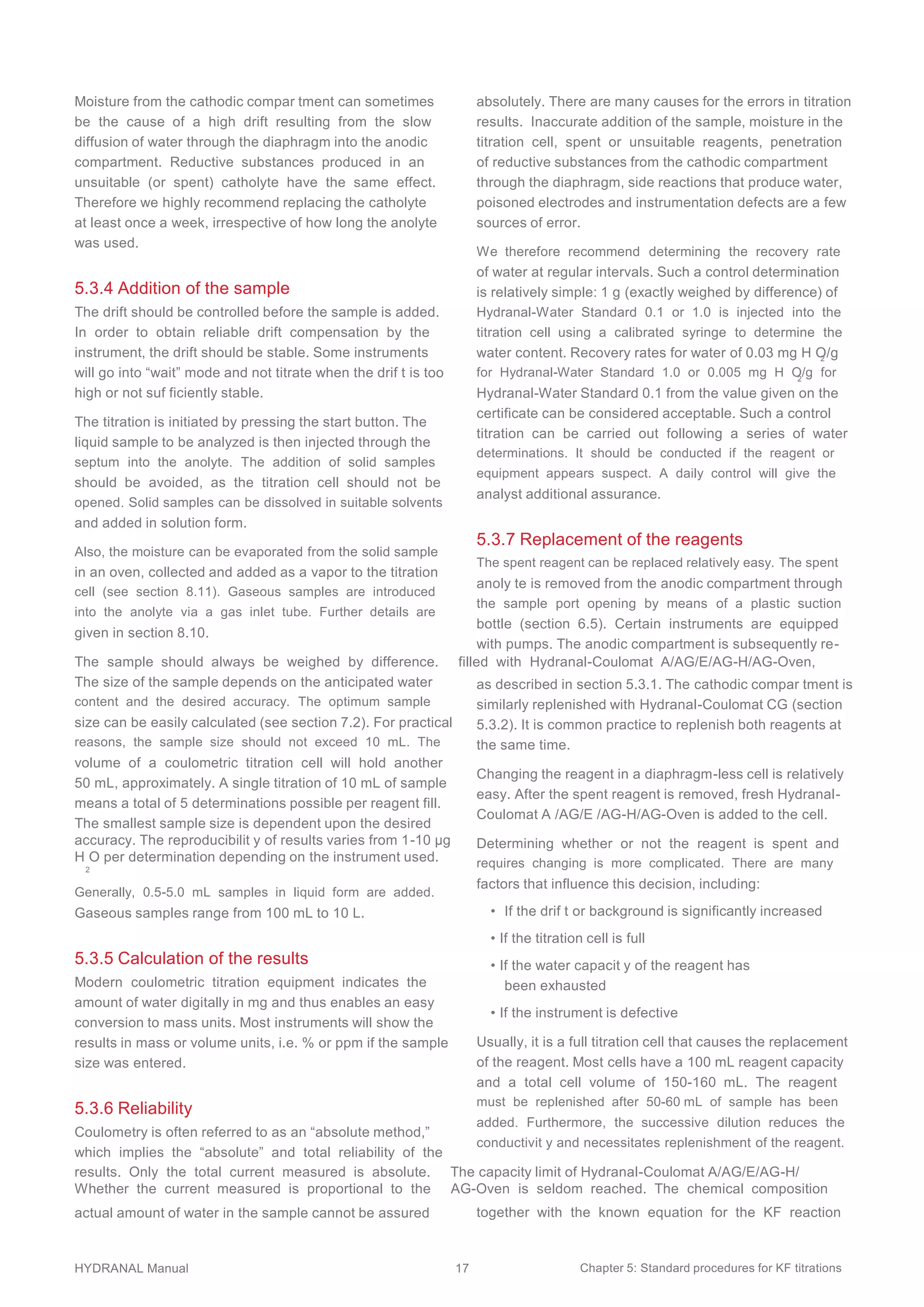 Honeywell Hydranal Manual | PPTX