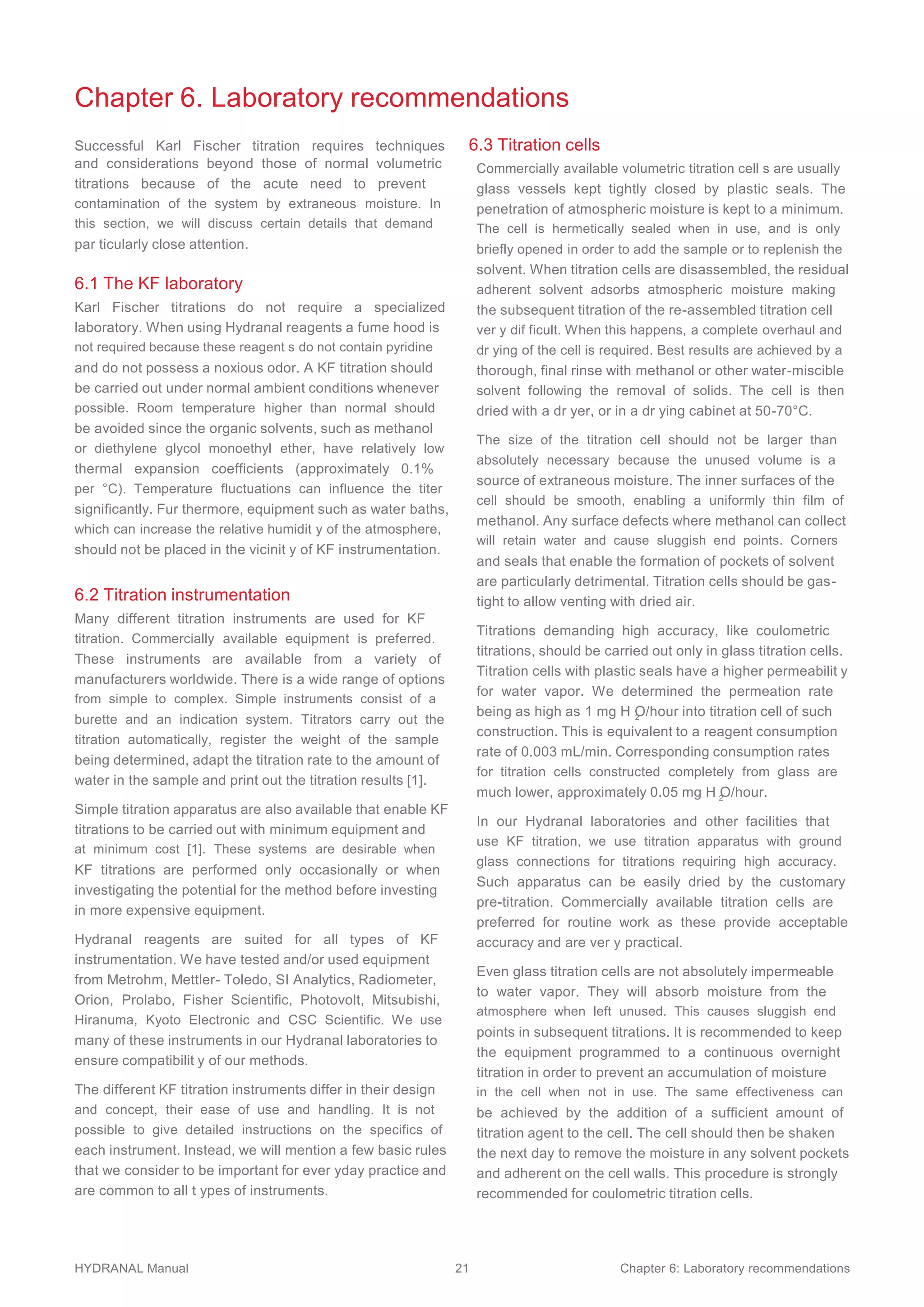 Honeywell Hydranal Manual | PPTX