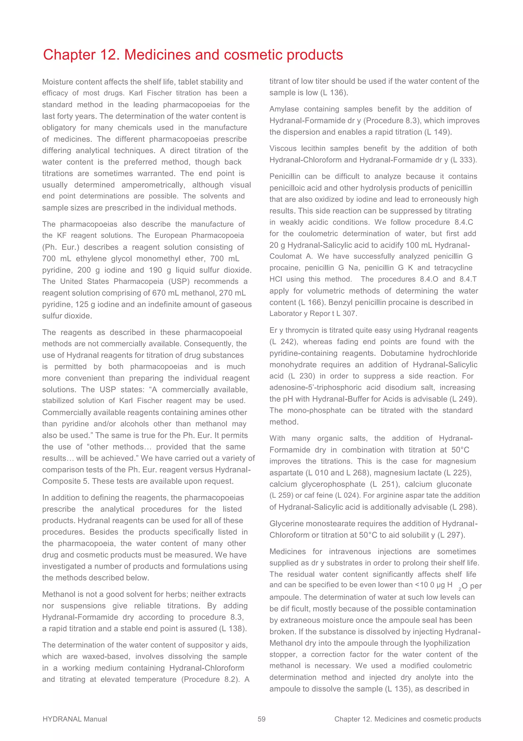 Honeywell Hydranal Manual | PPTX