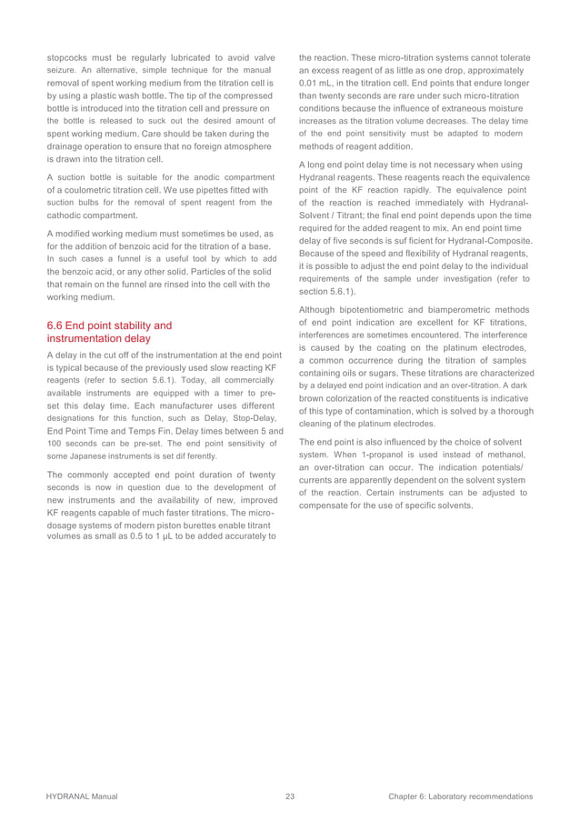 Honeywell Hydranal Manual | PPTX | Chemistry | Science