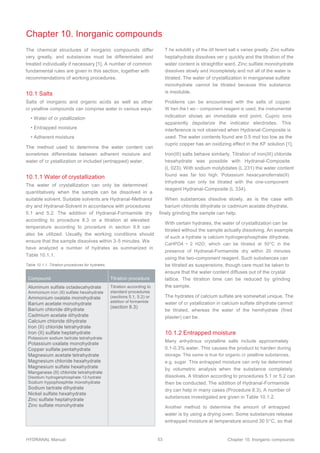 Honeywell Hydranal Manual | PPTX