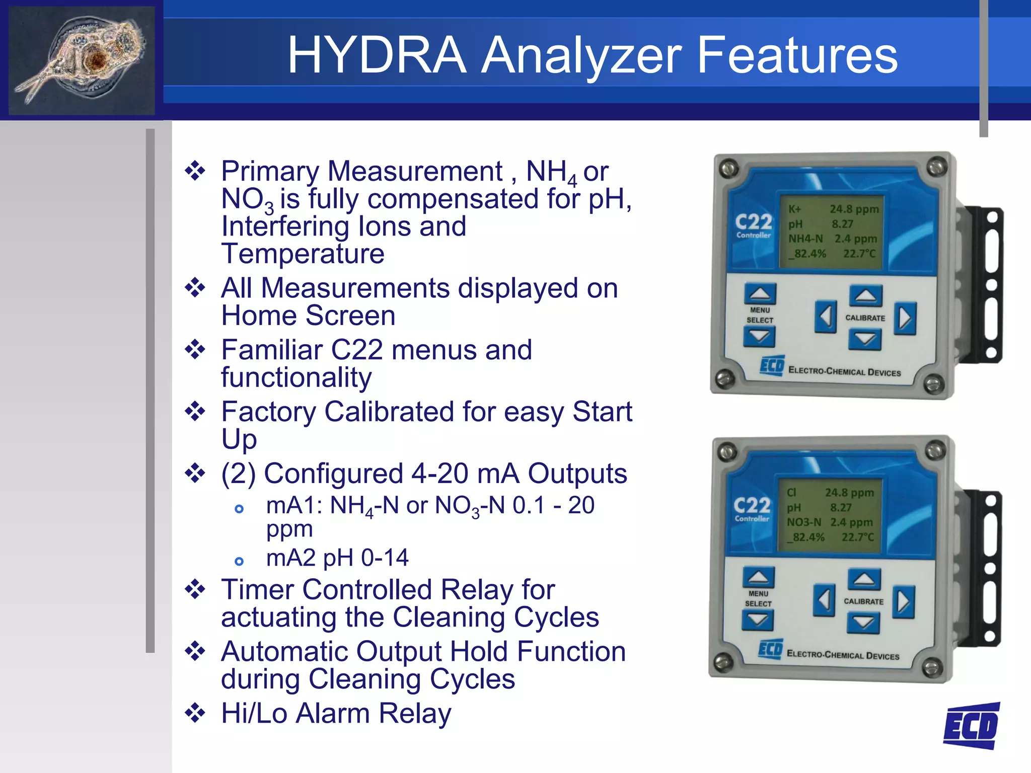 Ammonium & Nitrate Analyzers for Water Treatment | PPT