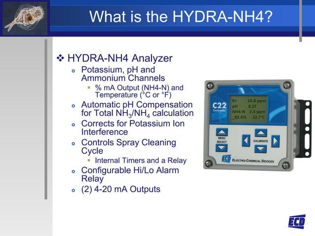 Ammonium & Nitrate Analyzers for Water Treatment | PPT