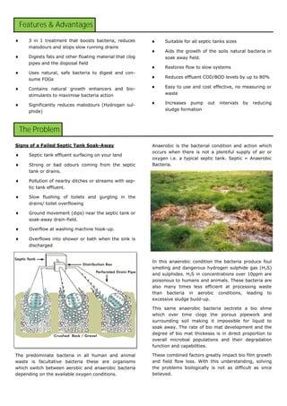 Hydra Re-Gen Prevents Drains Clogging | PDF