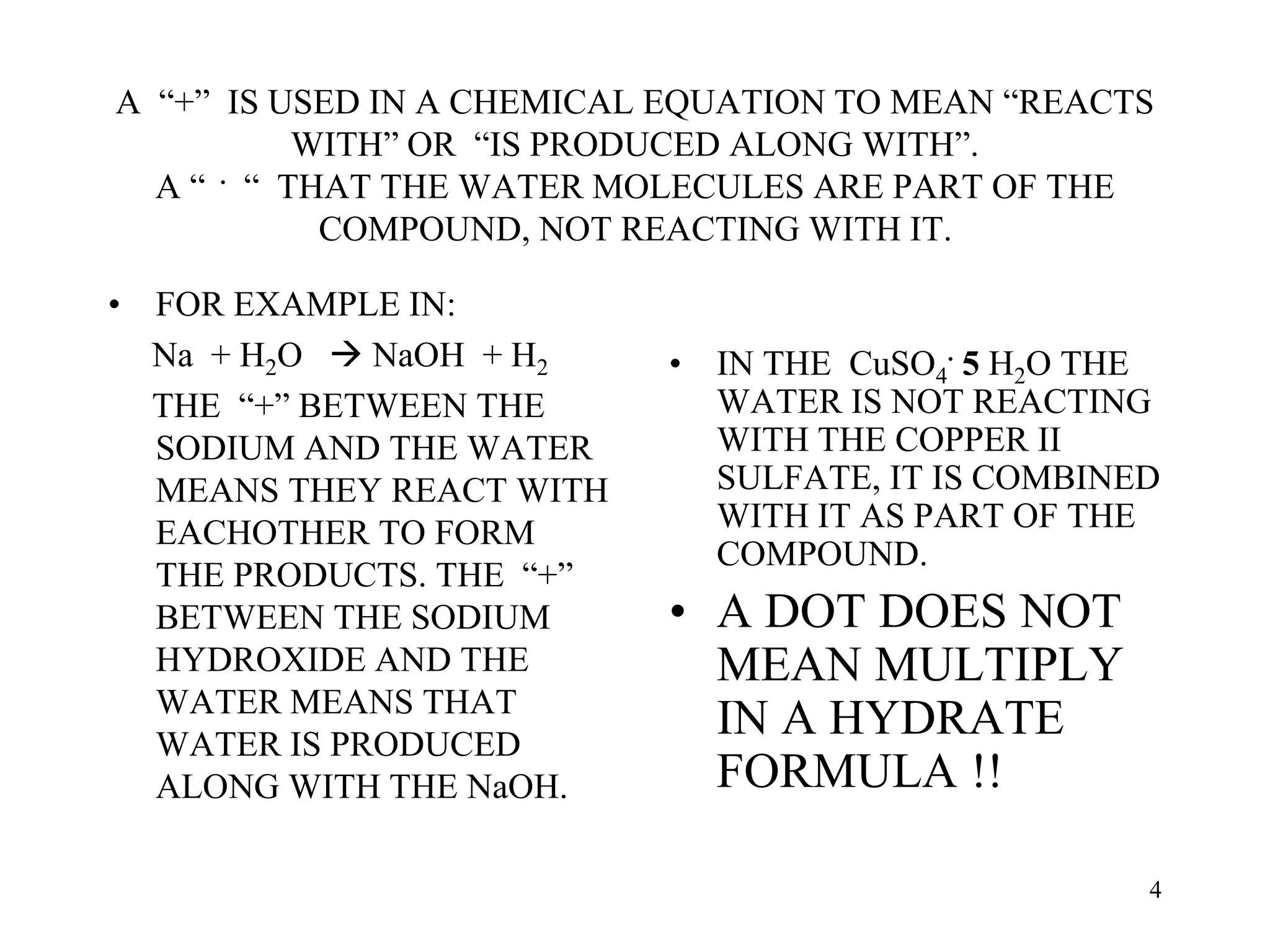 The Formula of a Hydrate | PPSX