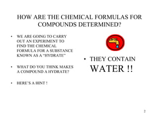 The Formula of a Hydrate | PPSX