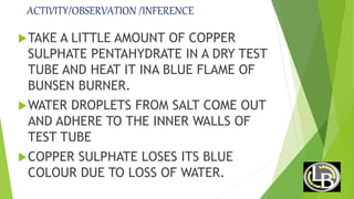 Hydrated salts | PPTX