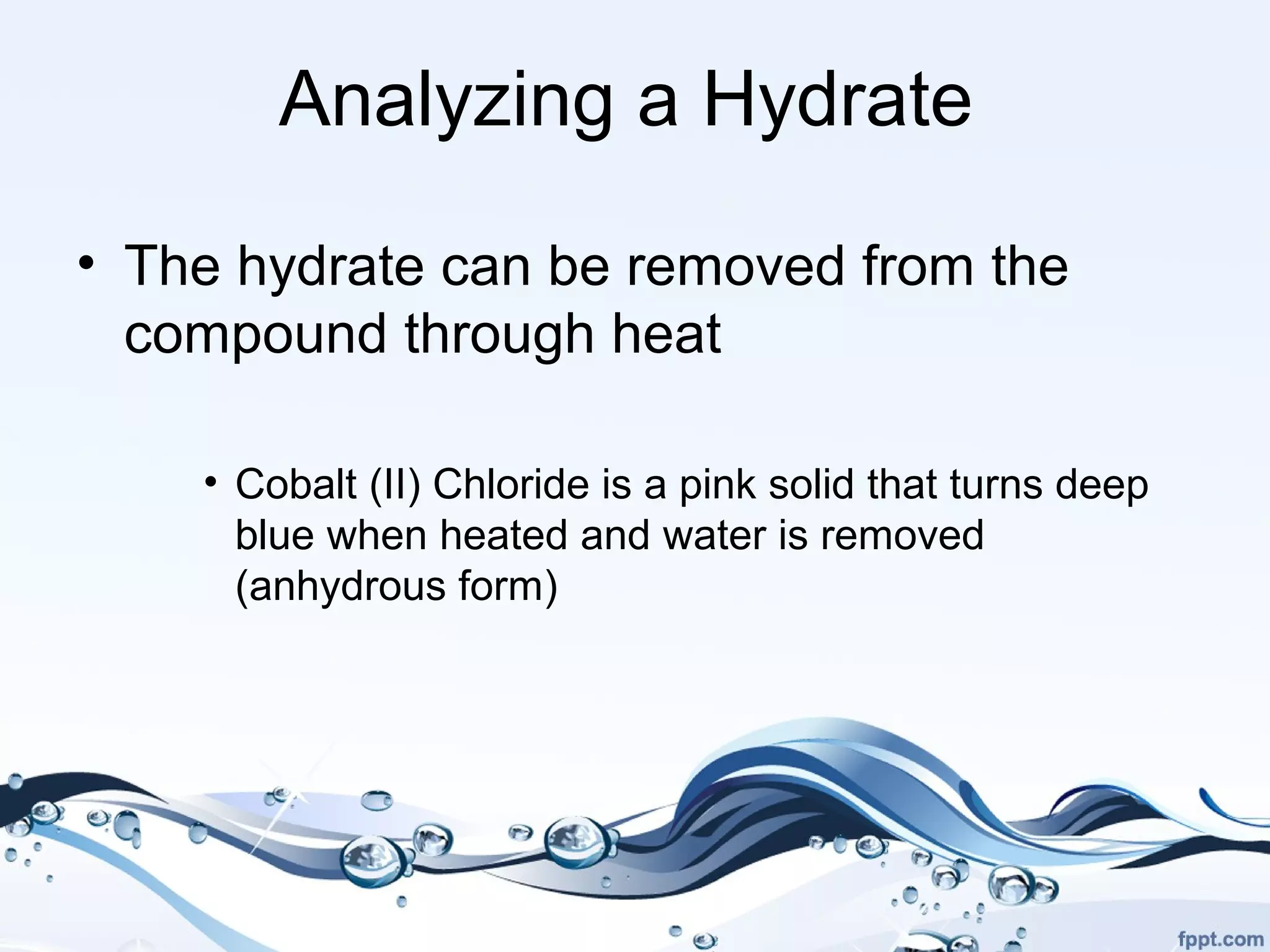 Hydrates lecture | PPT