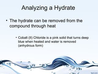 Hydrates lecture | PPT