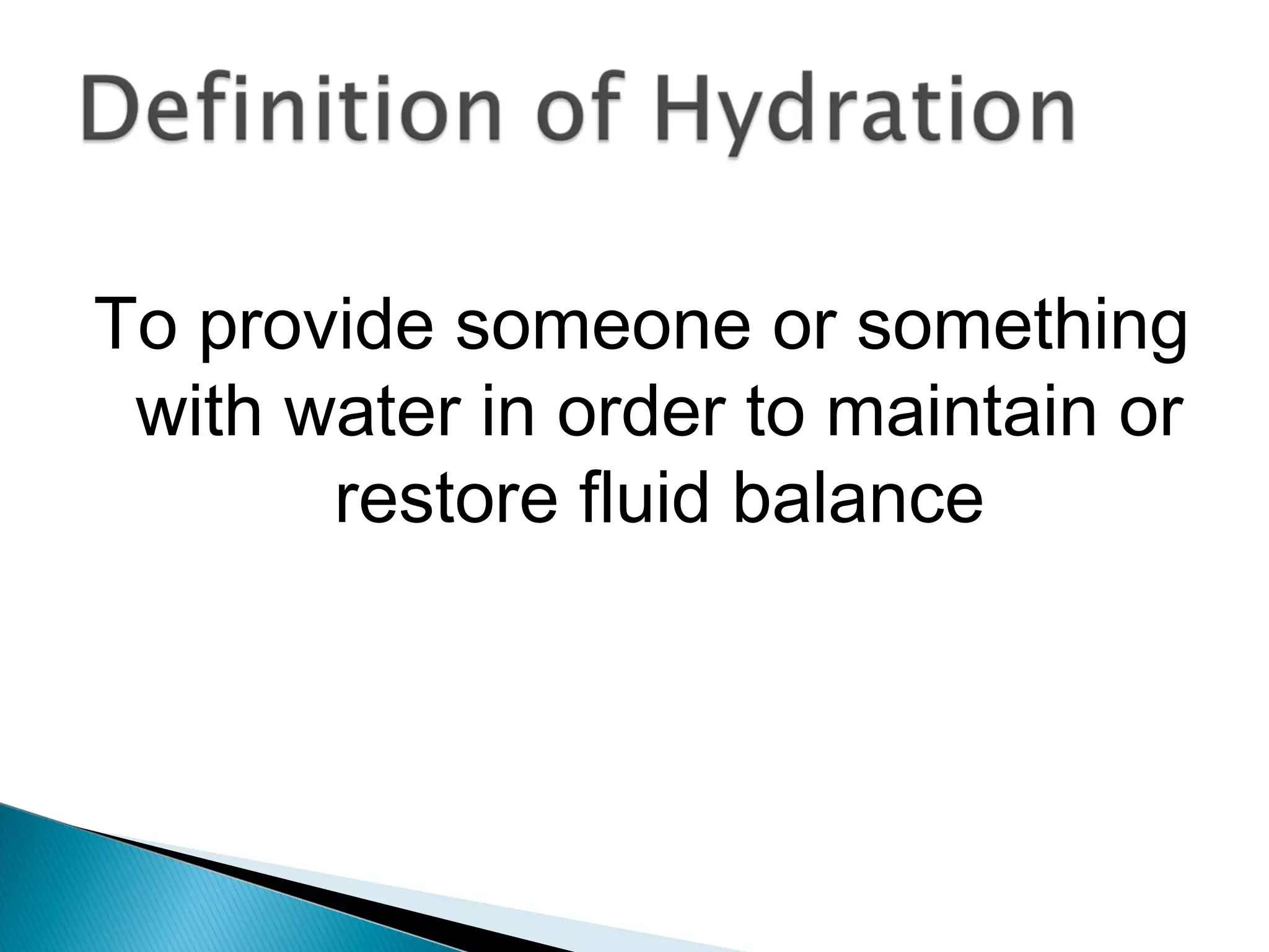 Hydration | PPT