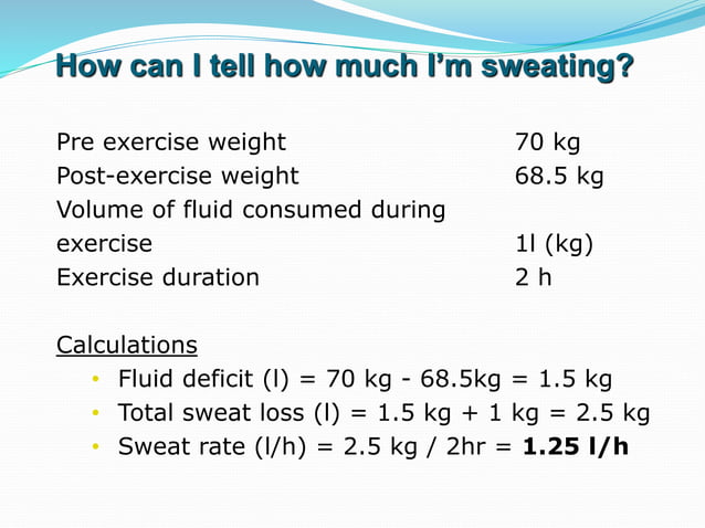 Hydration and the role of Sports Drinks | PPTX