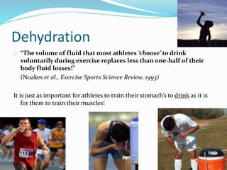 Hydration and the role of Sports Drinks | PPTX