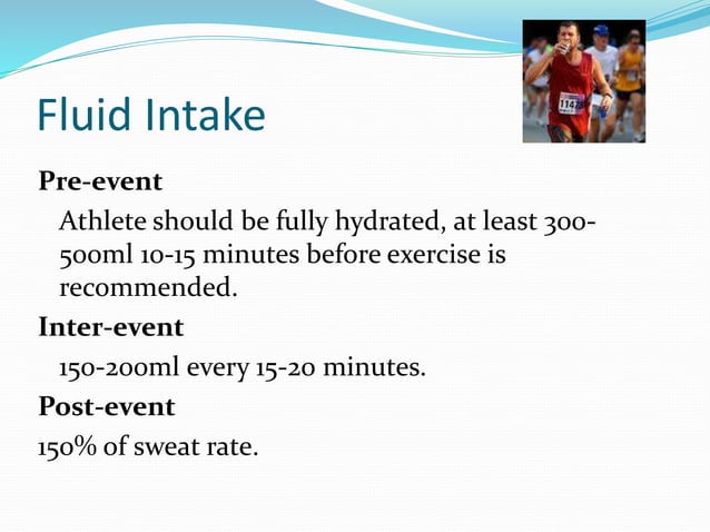 Hydration and the role of Sports Drinks | PPTX