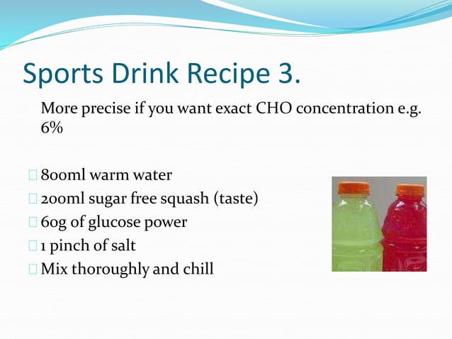 Hydration and the role of Sports Drinks | PPTX