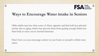 Hydration and Senior Health | PPTX