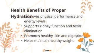 The Importance of Hydration for Health | Nutrazin | PPTX