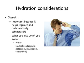 Hydration needs for athletes | PDF