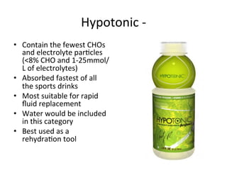 Hydration needs for athletes | PDF