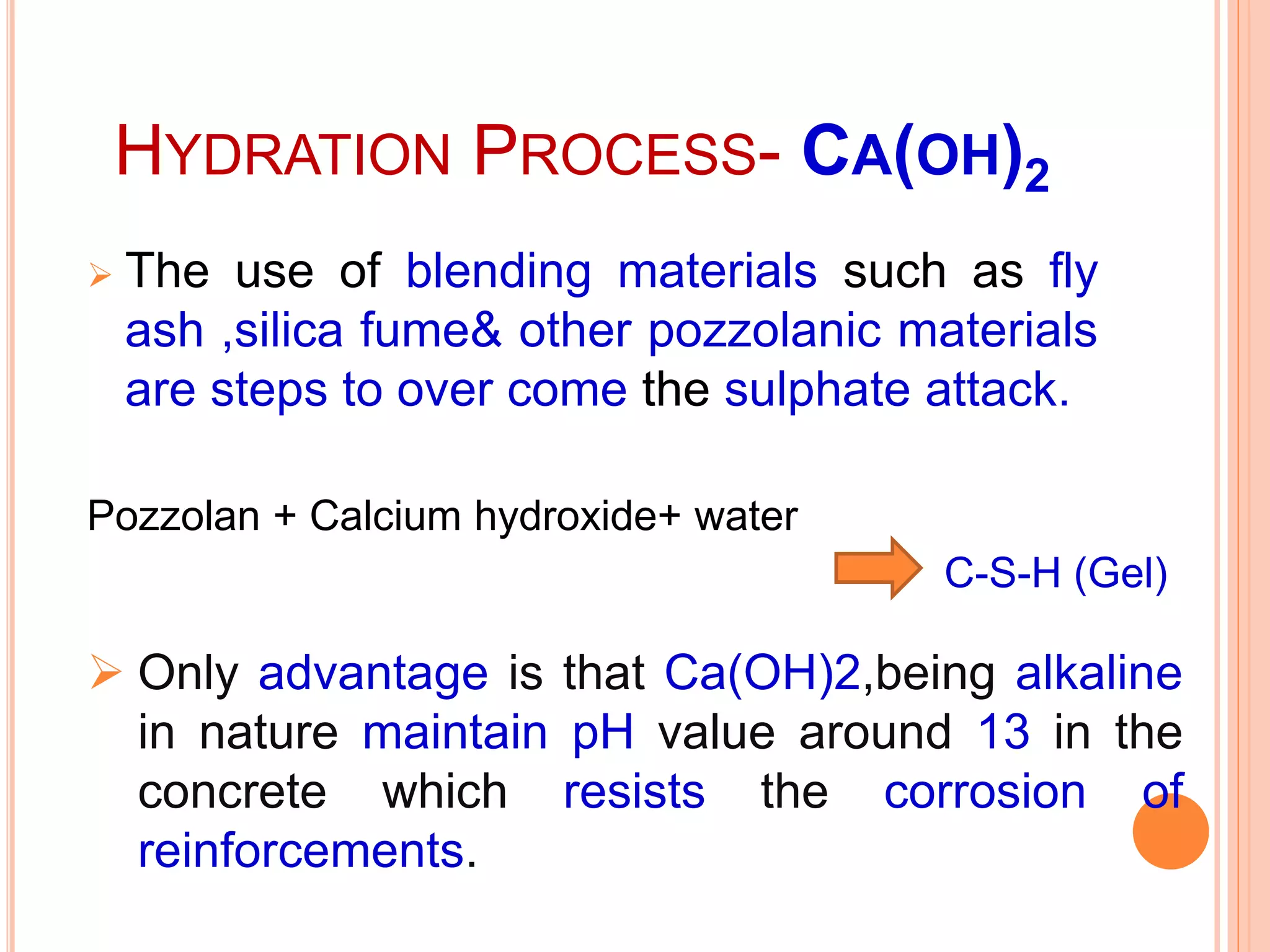 Hydration of cement | PPTX