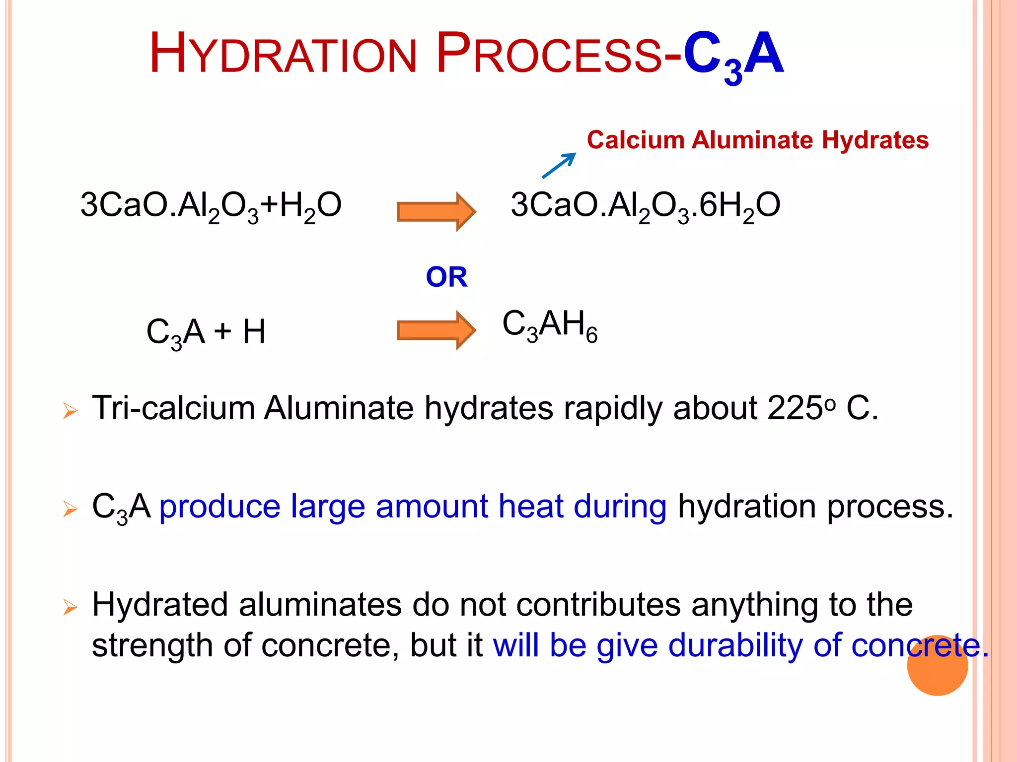 Hydration of cement | PPTX