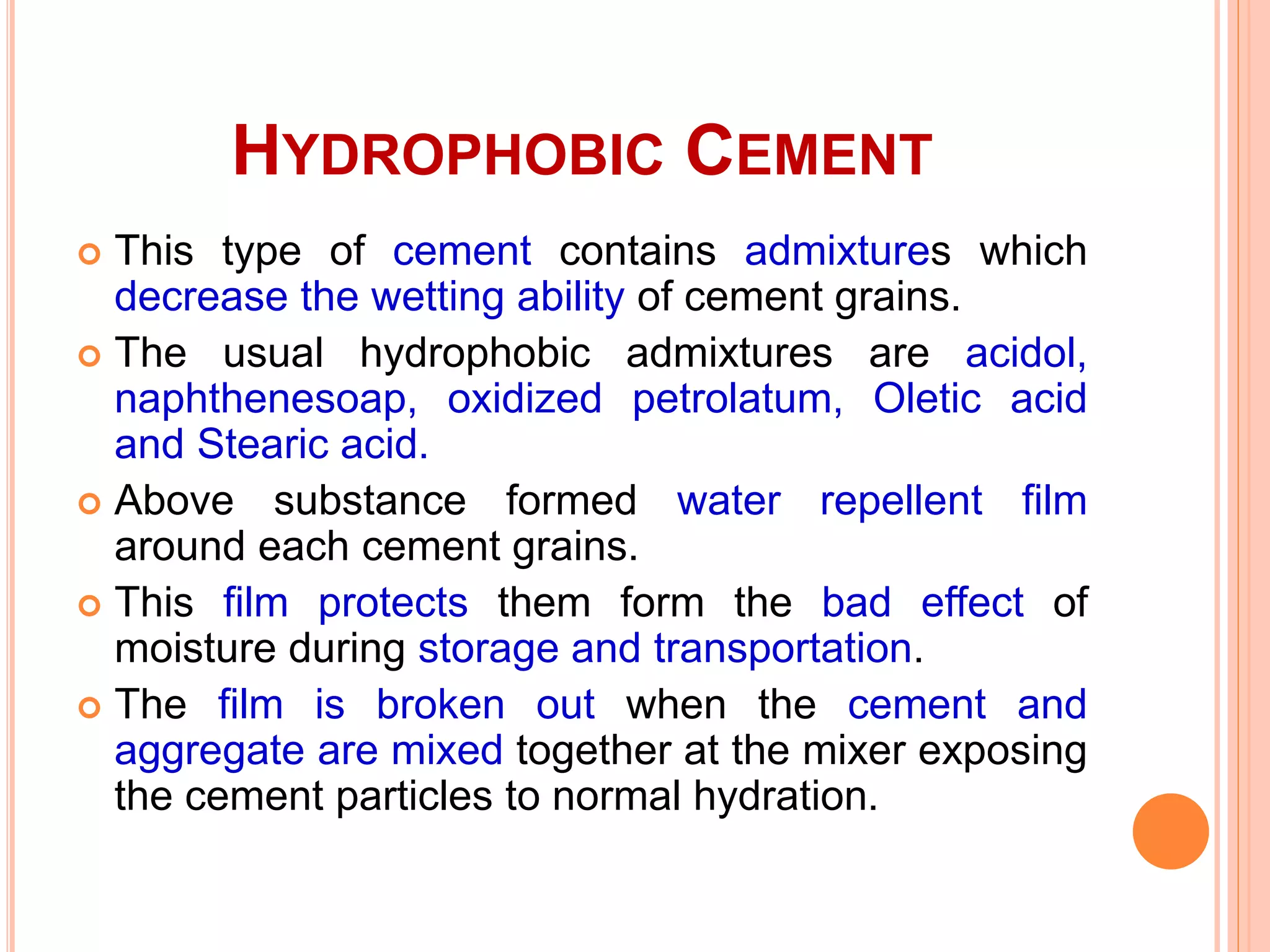 Hydration of cement | PPTX