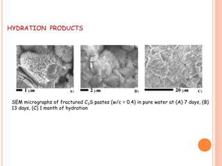 Hydration of cement | PPTX