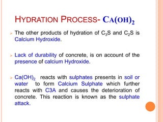 Hydration of cement | PPTX