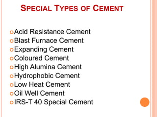 Hydration of cement | PPTX