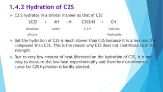 Hydration of cement | PPTX