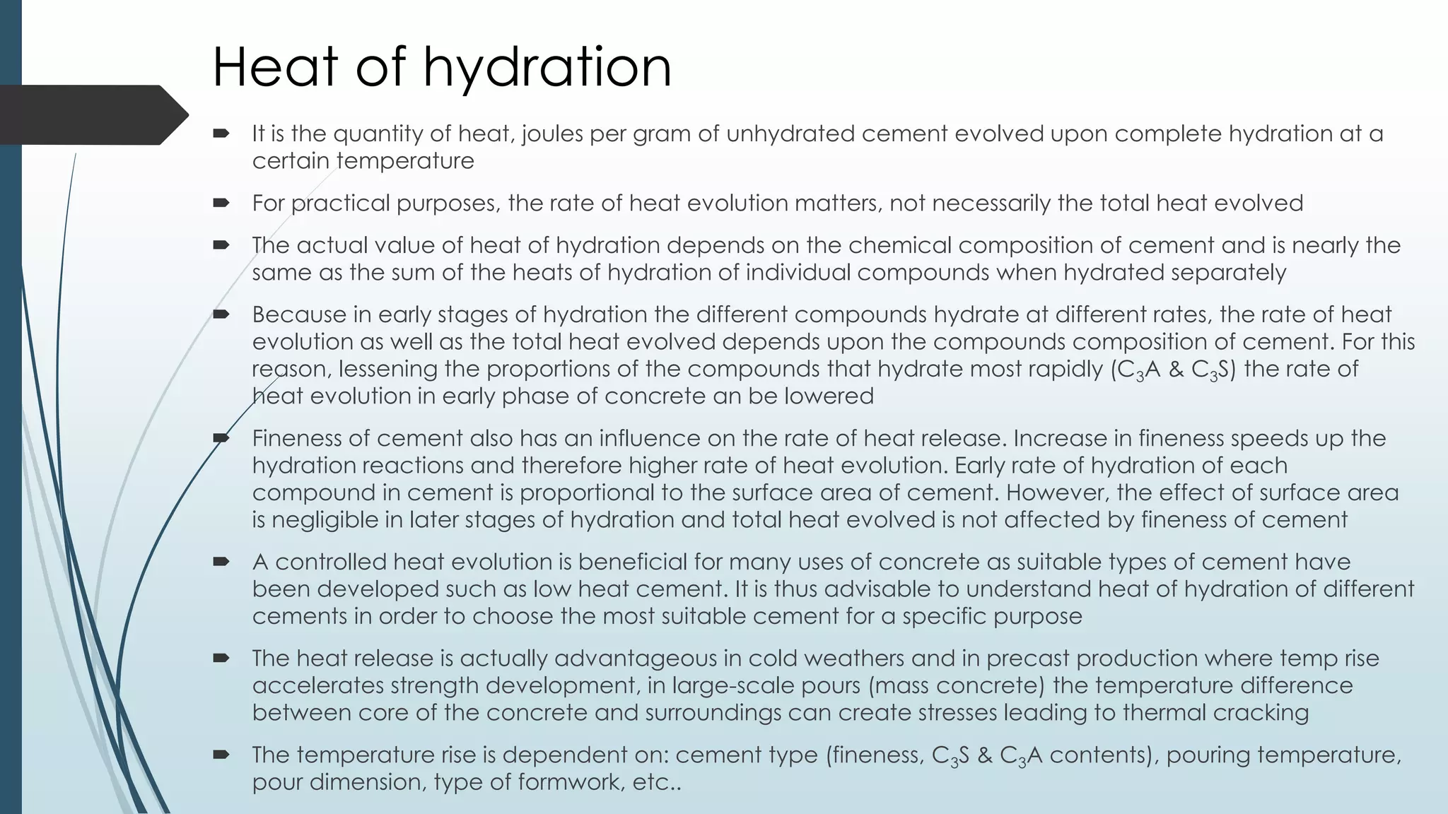 Hydration of Portland cement | PDF