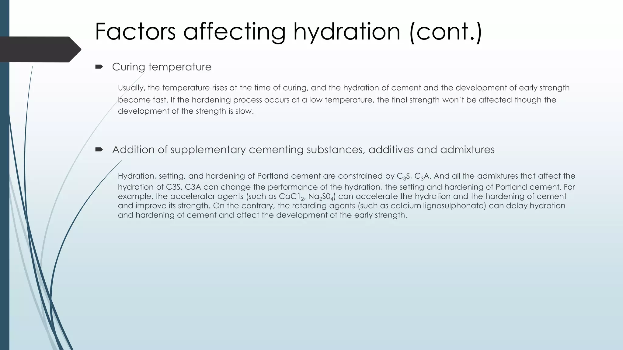 Hydration of Portland cement | PDF