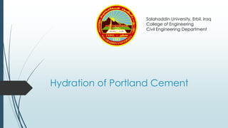 Hydration of Portland cement | PPT