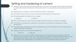 Hydration of Portland cement | PPT