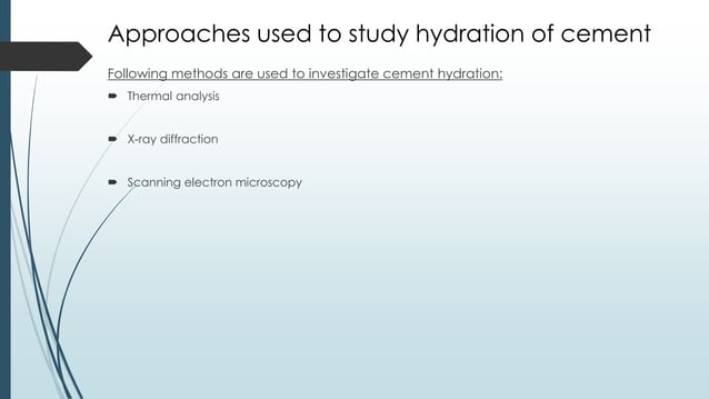 Hydration of Portland cement | PPT