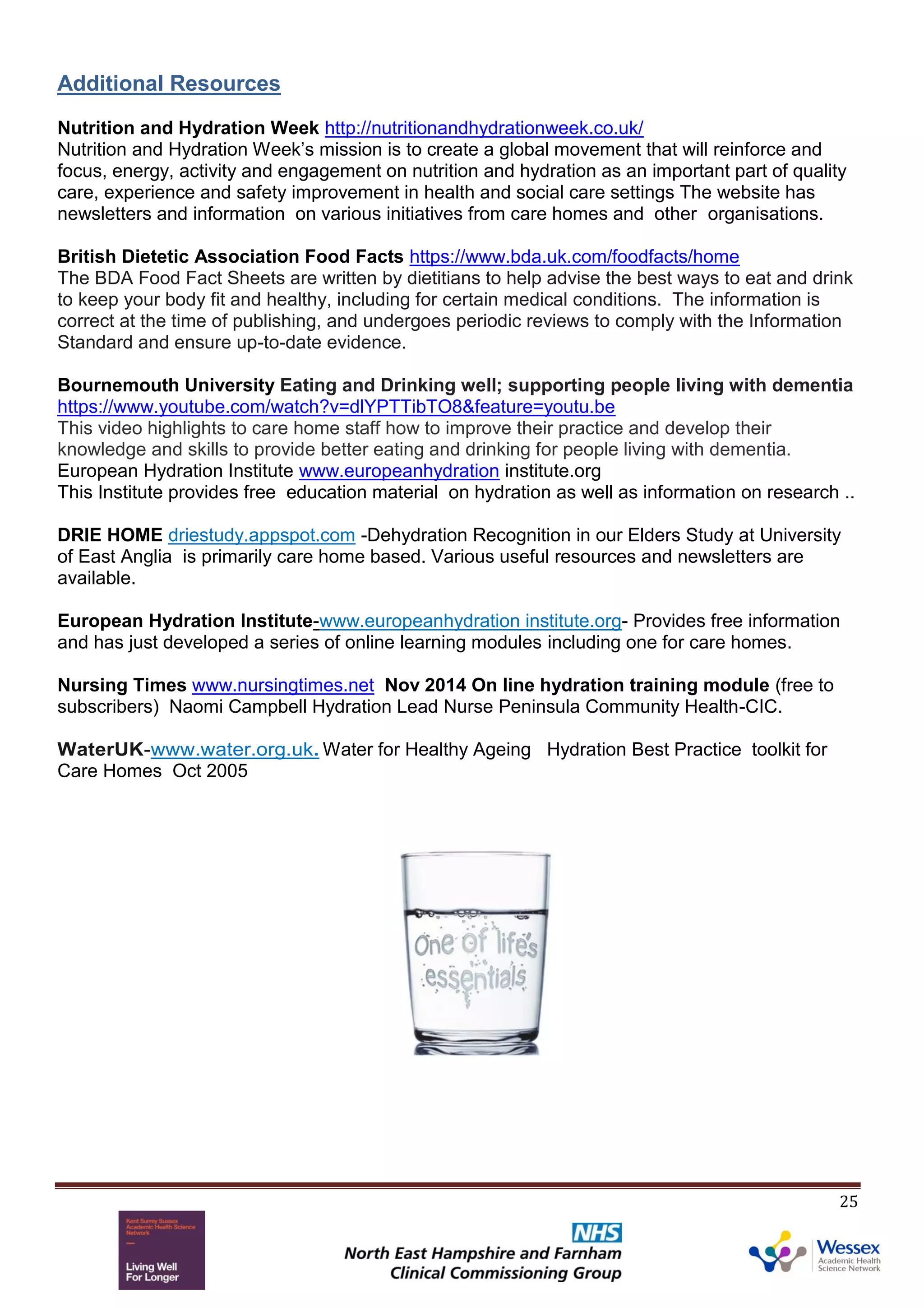 Toolkit: improving hydration among older people | PDF