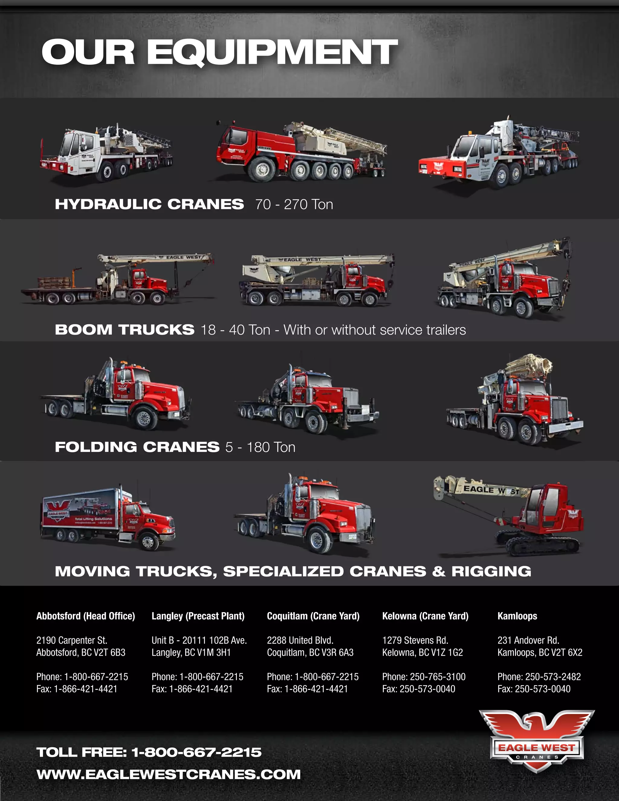Hydraulic Crane Brochure - Eagle West Cranes | PDF