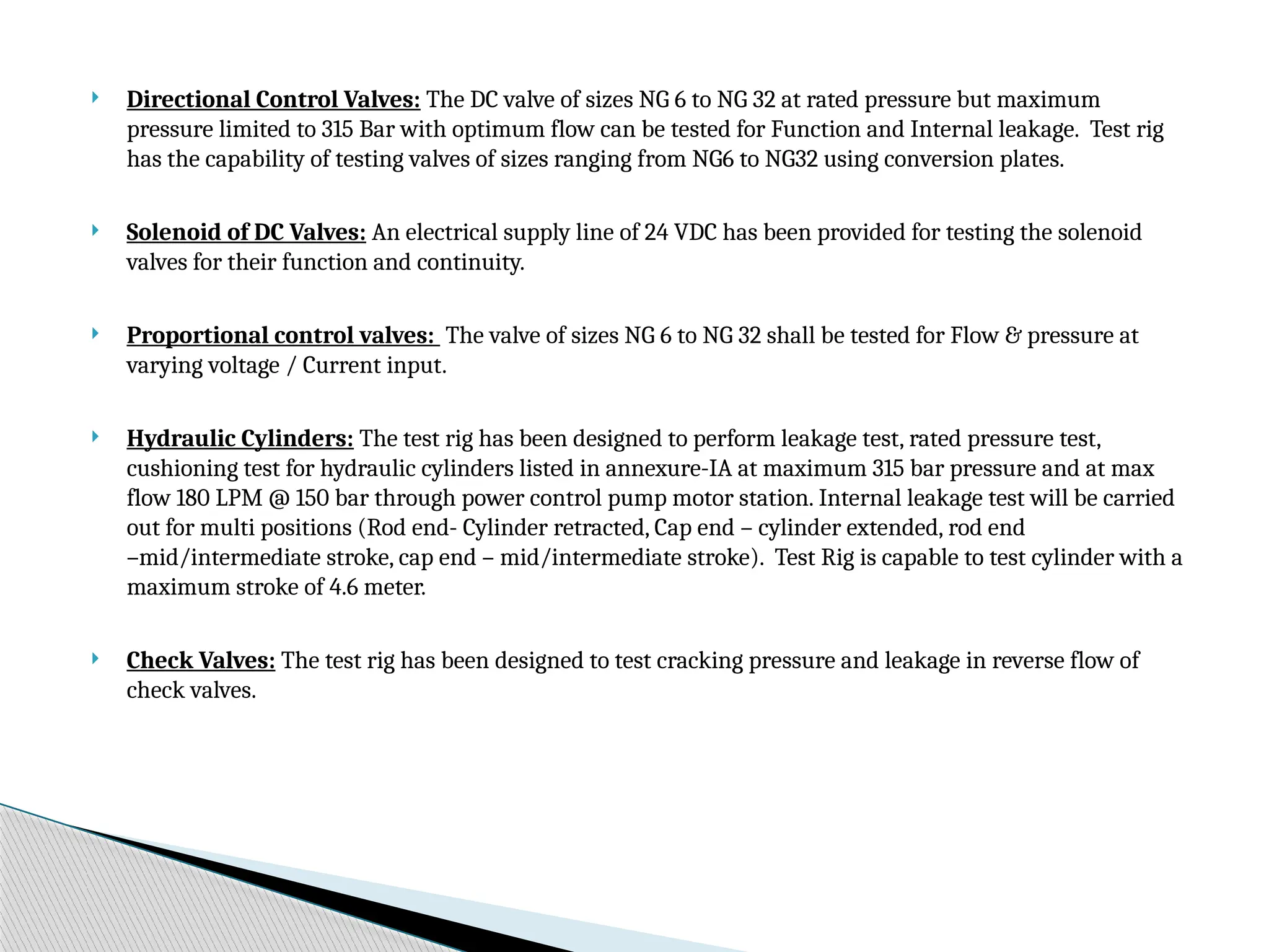 Hydraulic Test Rig - Neometrix Defence Limited | PPTX