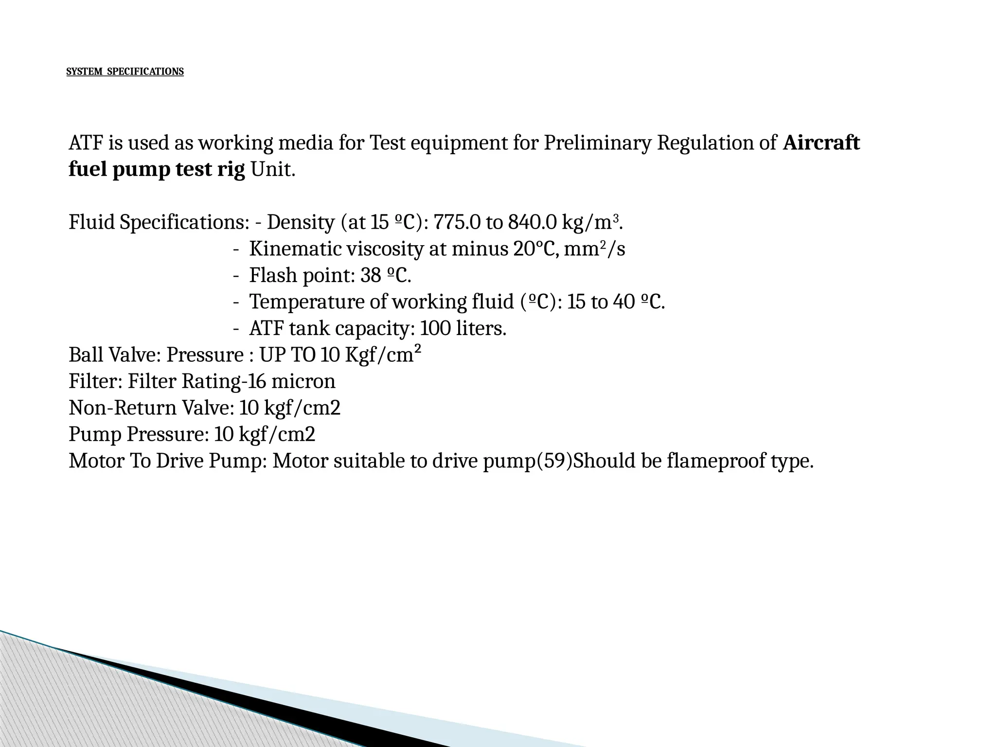 Hydraulic Test Rig - Neometrix Defence Limited | PPTX