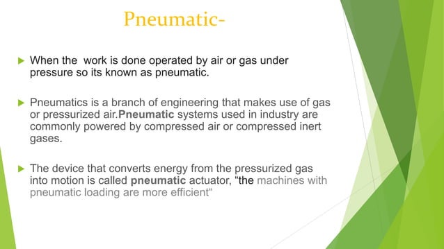 Hydraulic and pneumatic | PPTX