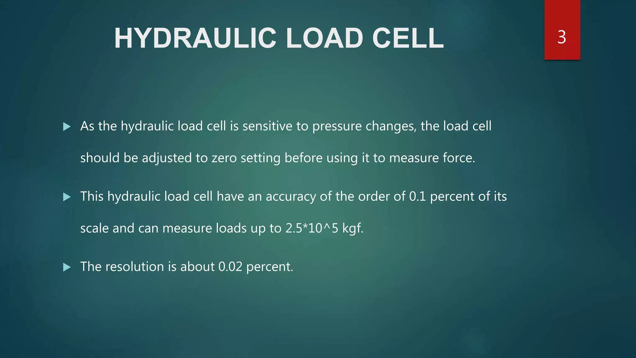 Hydraulic and pneumatic load cells | PPTX