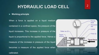 Hydraulic and pneumatic load cells | PPTX
