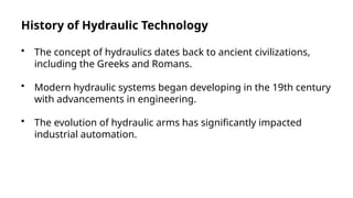 Hydraulic arm mechanical diploma final.year project for fully marks | PPT