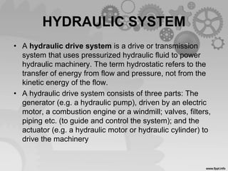 Hydraulic arm (slmcop)5th sem... gulahmed | PPT