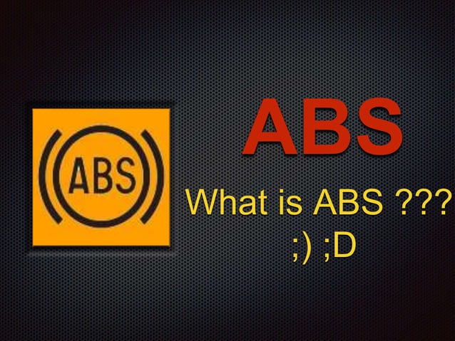 Hydraulic brakes and anti lock braking system(ABS) | PPT