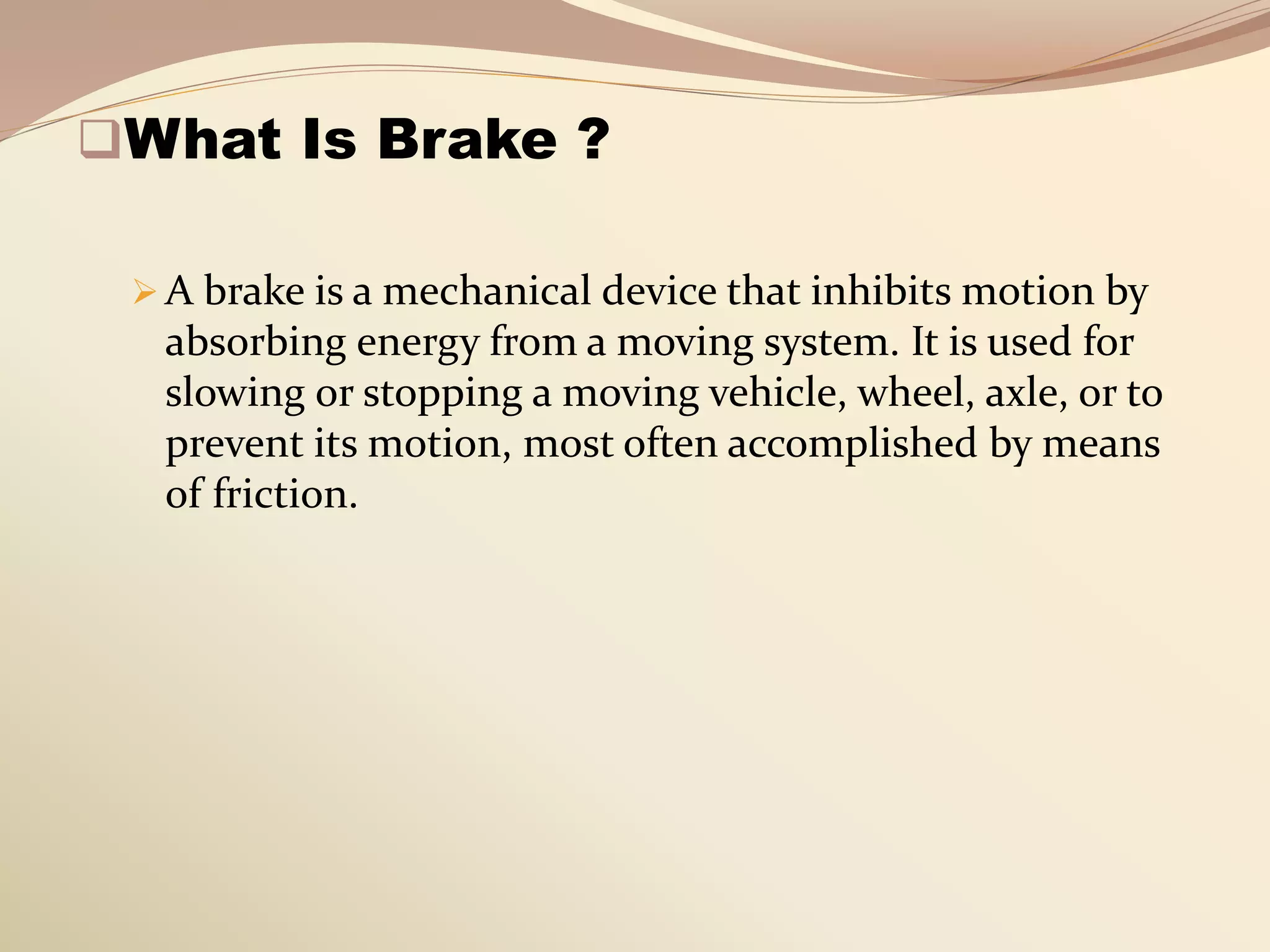 Hydraulic breaking system | PPTX
