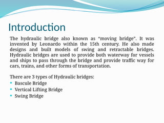 Hydraulic Bridge PPT.Hydraulic Bridge PPT.pptx