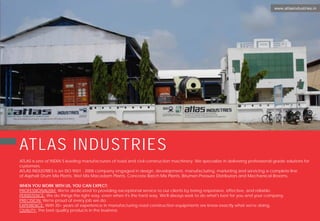 Hydraulic Broom Manufacturer - Atlas Industries | PPT