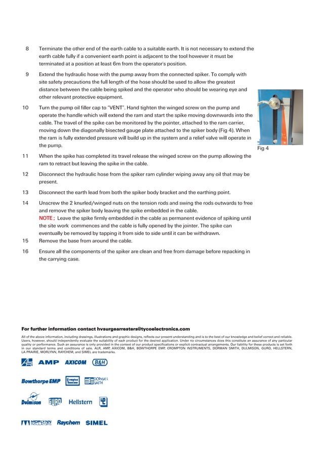 Hydraulic Cable Spiking Tool - Bowthorpe F-CSTE | PDF | Auto Technology ...