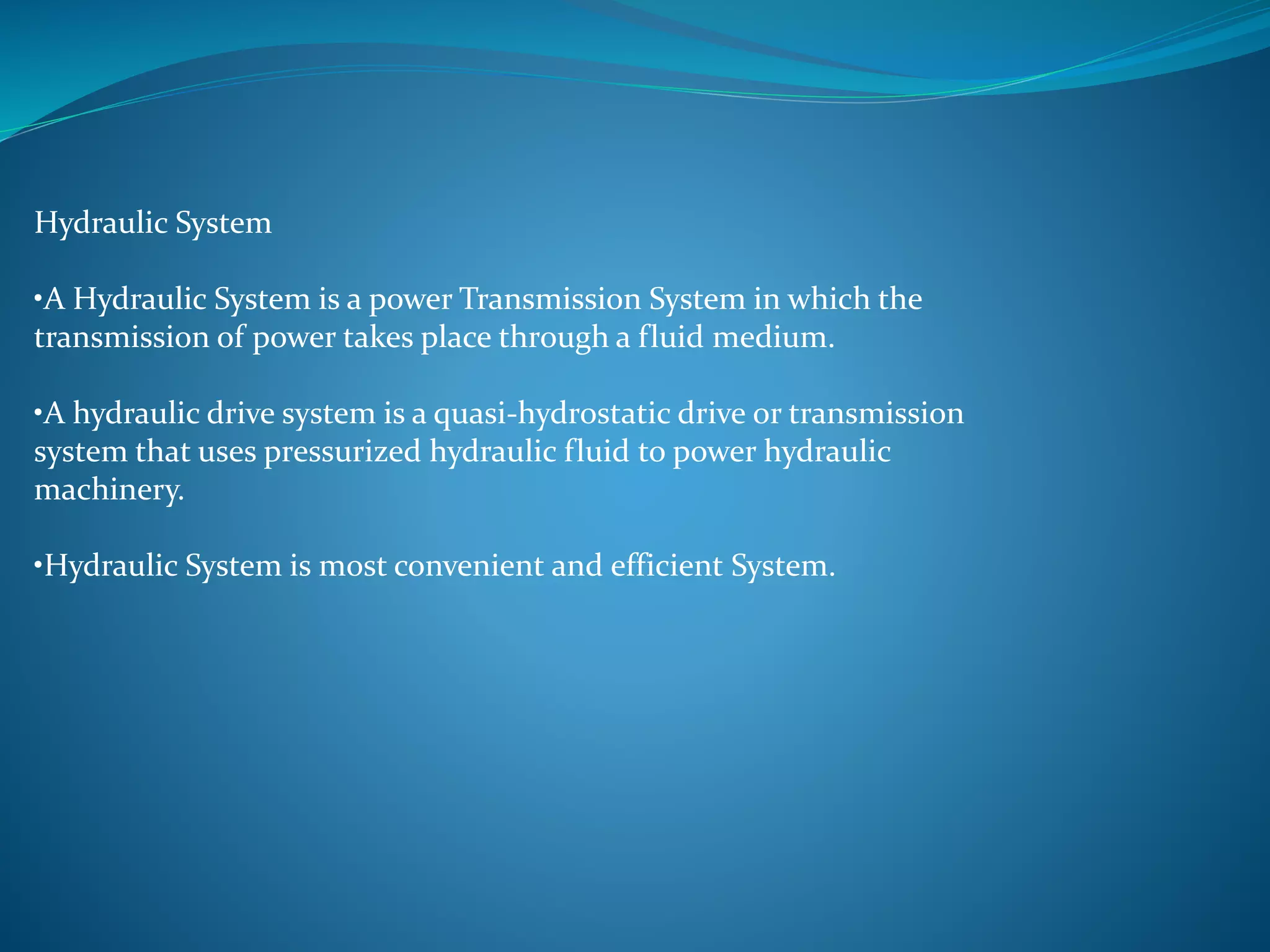 Hydraulic control system | PPTX